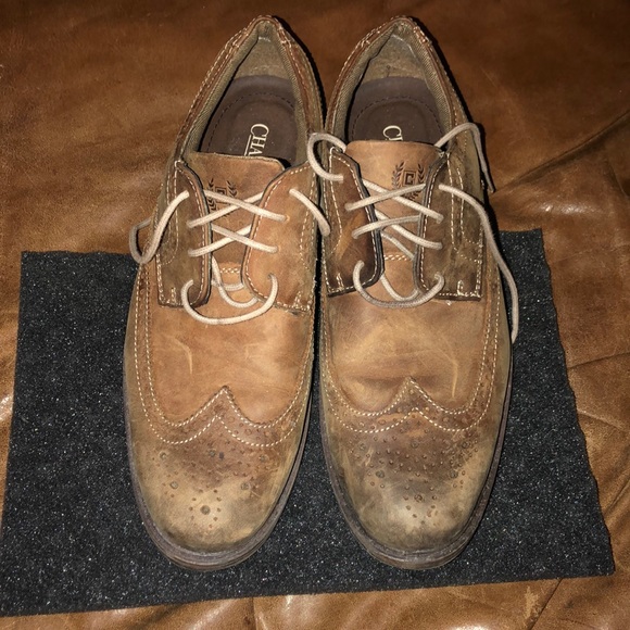 Chaps | Shoes | Mens Chaps Brown Leather Dress Shoes | Poshmark